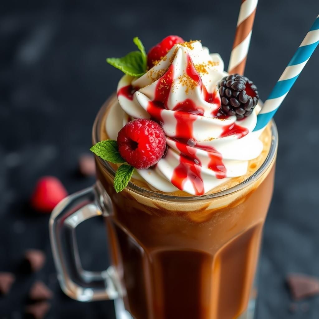 Iced Mocha Berry Twist Recipe - A Refreshing Coffee Drink | Cooklaif