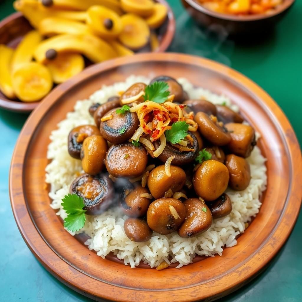 Traditional Haitian Diri Djon Djon Recipe | Cooklaif