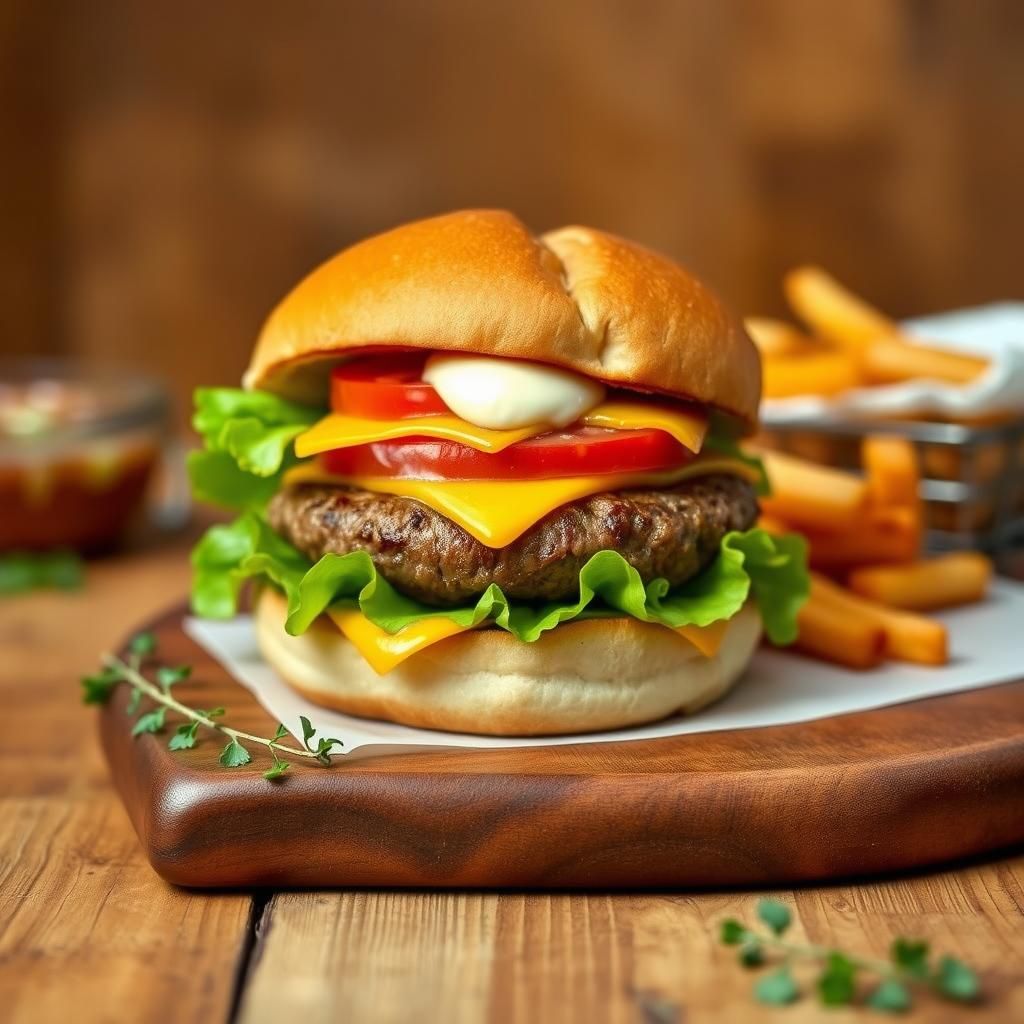 Classic Beef Burger Recipe | Cooklaif
