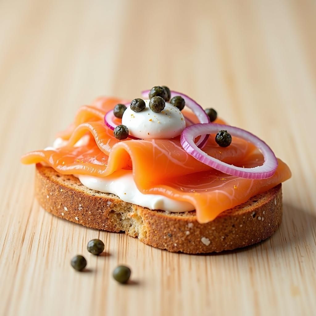 Smoked Salmon on Brown Bread Recipe - A Delicious and Easy Breakfast or ...