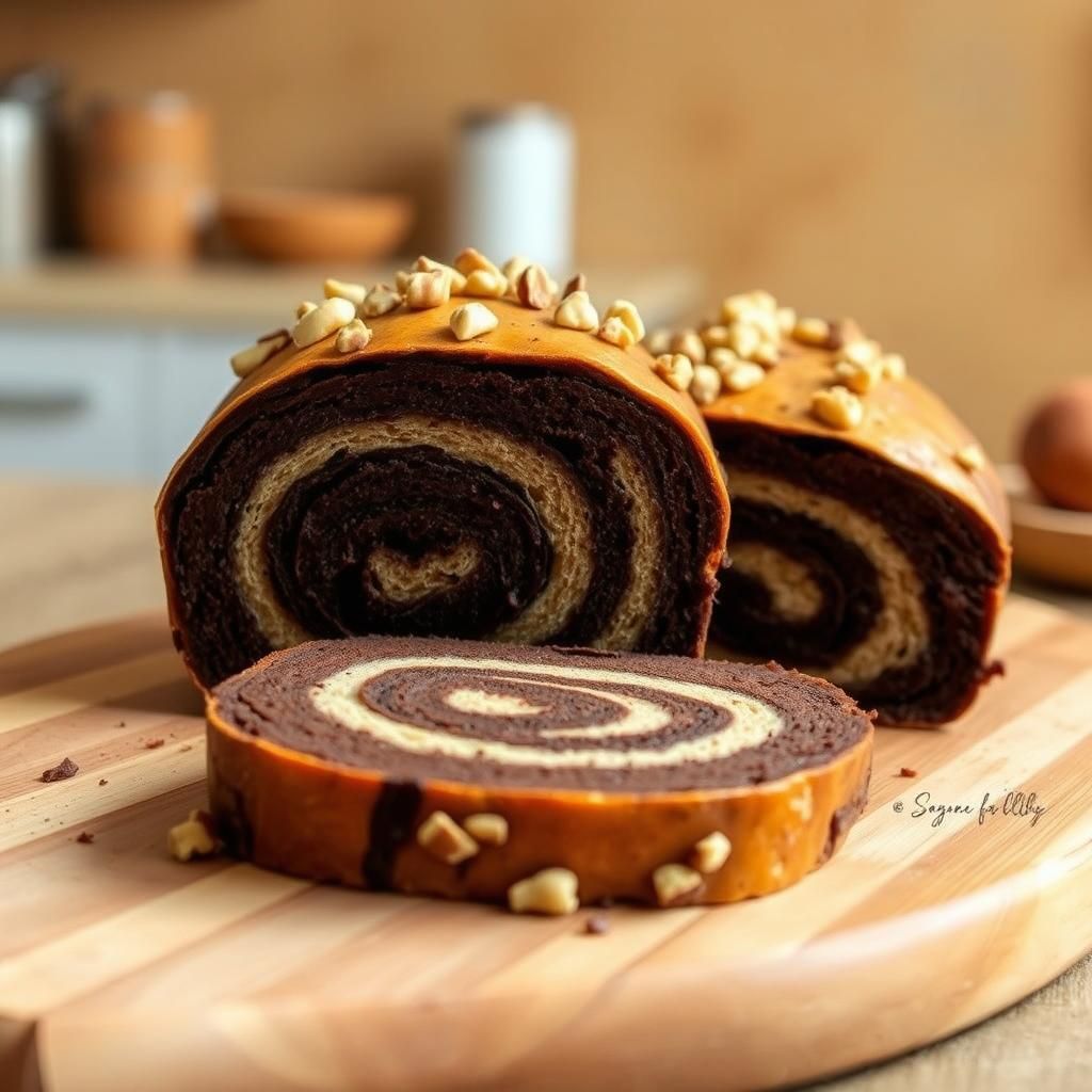 Chocolate Hazelnut Swirl Bread Recipe - Delicious Homemade Bread | Cooklaif