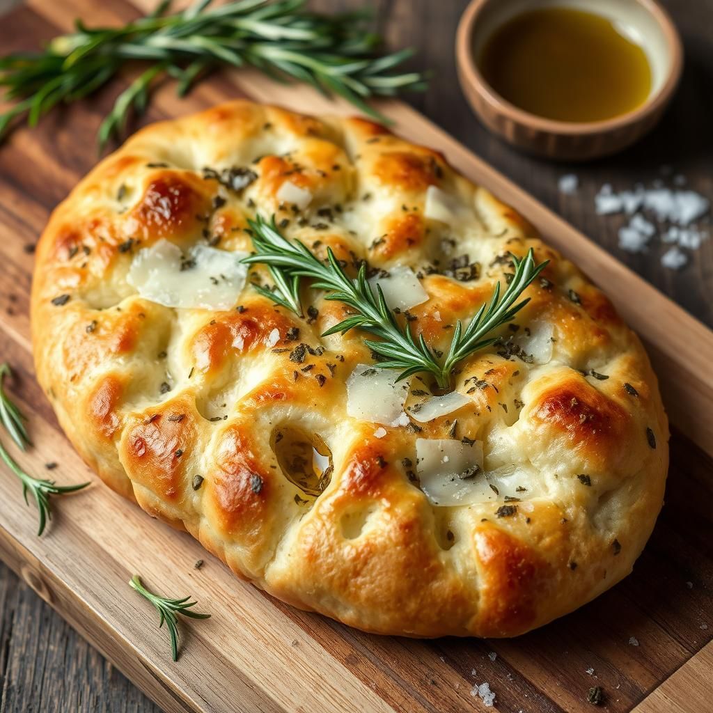 Italian Herb and Cheese Focaccia Recipe - Classic Italian Bread | Cooklaif